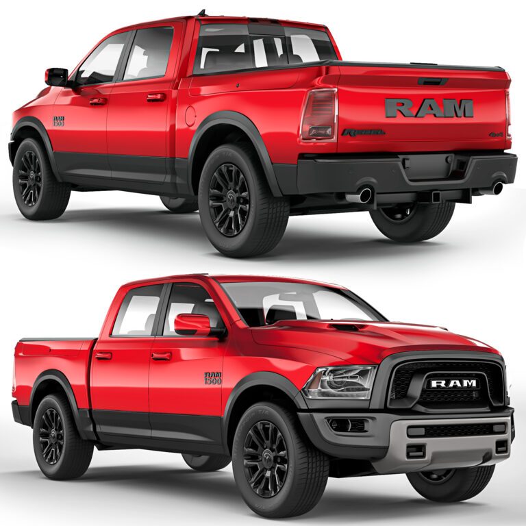 RAM 1500 Rebel 2015 car (376986) 3D model - Download 3D model RAM 1500 ...