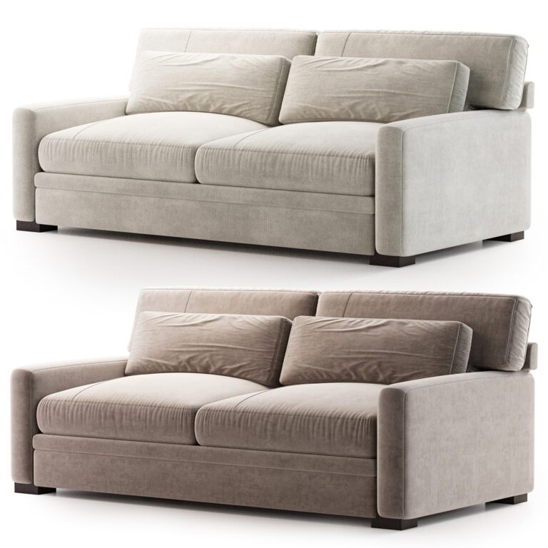 Winston Leather Sofa (377225) 3D model - Download 3D model Winston ...