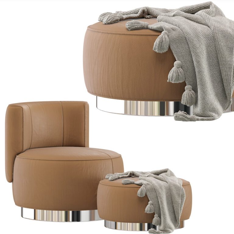 Yves Round Armchair by Minotti (377416) 3D model - Download 3D model ...