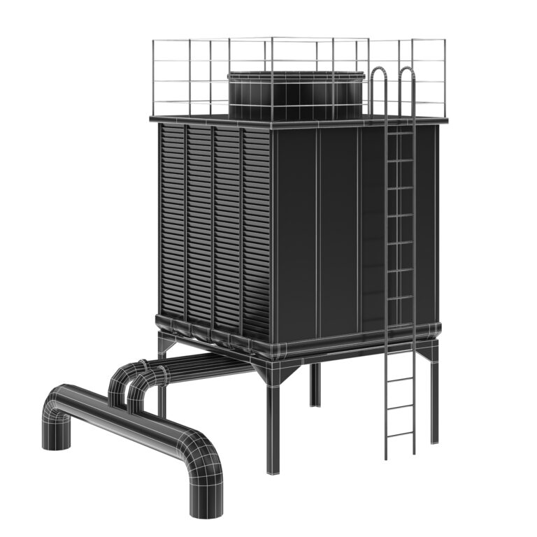 Cooling Tower (377725) 3D model - Download 3D model Cooling Tower ...