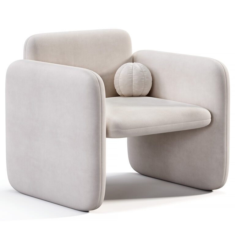 Lazlo Armchair (377835) 3D model - Download 3D model Lazlo Armchair ...