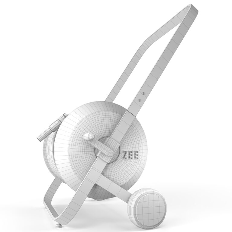 Hose Reel ZEE Tasman Black/White (378042) 3D model - Download 3D model ...