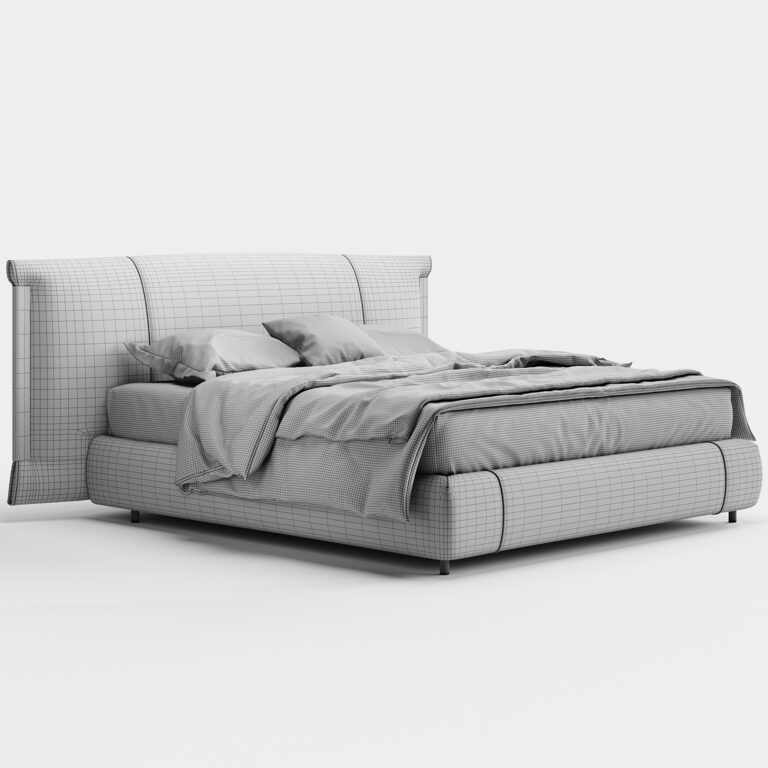 Amal by Design Carlo Colombo bed (378118) 3D model - Download 3D model ...