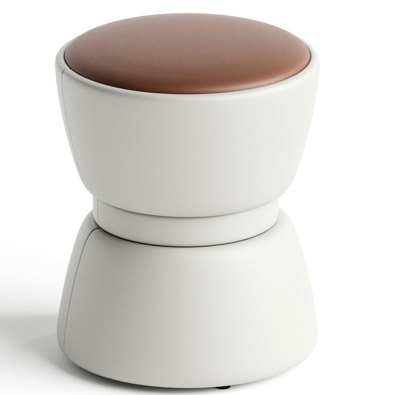 Minimalist PU Leather pouf (378521) 3D model - Download 3D model ...
