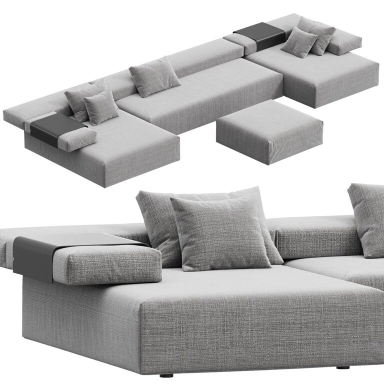 Luca Nichetto Combination 05 CINDER BLOCK modular sofa (378680) 3D ...