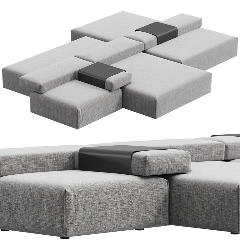 Luca Nichetto Combination 08 CINDER BLOCK modular sofa (378683) 3D ...