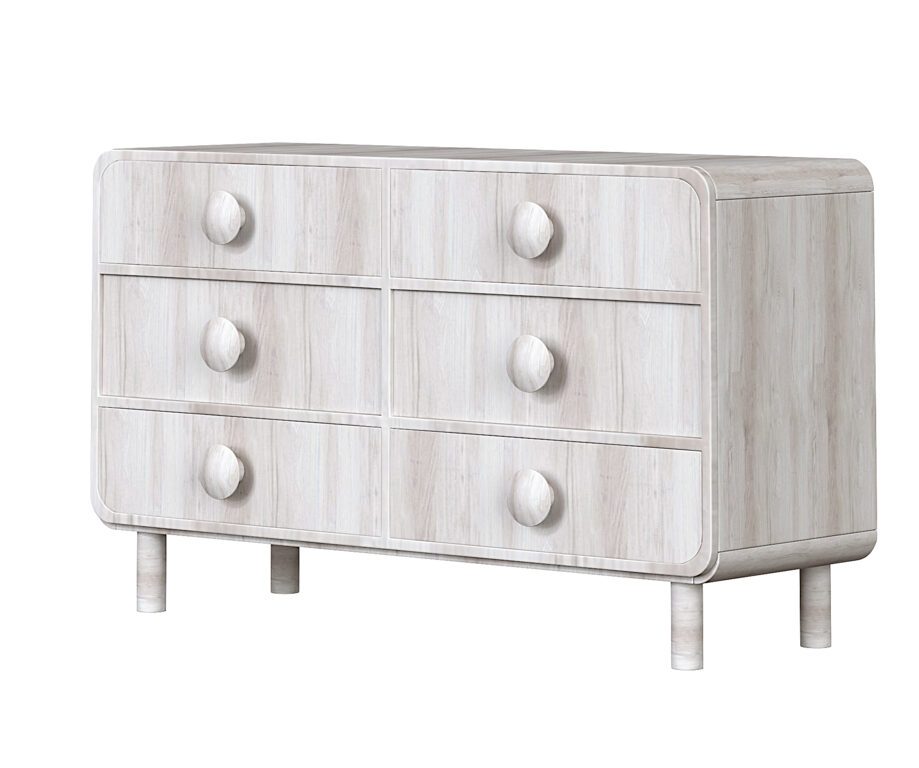Tabitha 6-Drawer Dresser (378686) 3D model - Download 3D model Tabitha ...