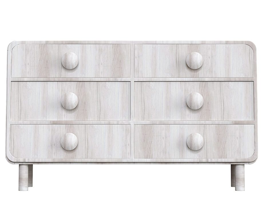 Tabitha 6-Drawer Dresser (378686) 3D model - Download 3D model Tabitha ...