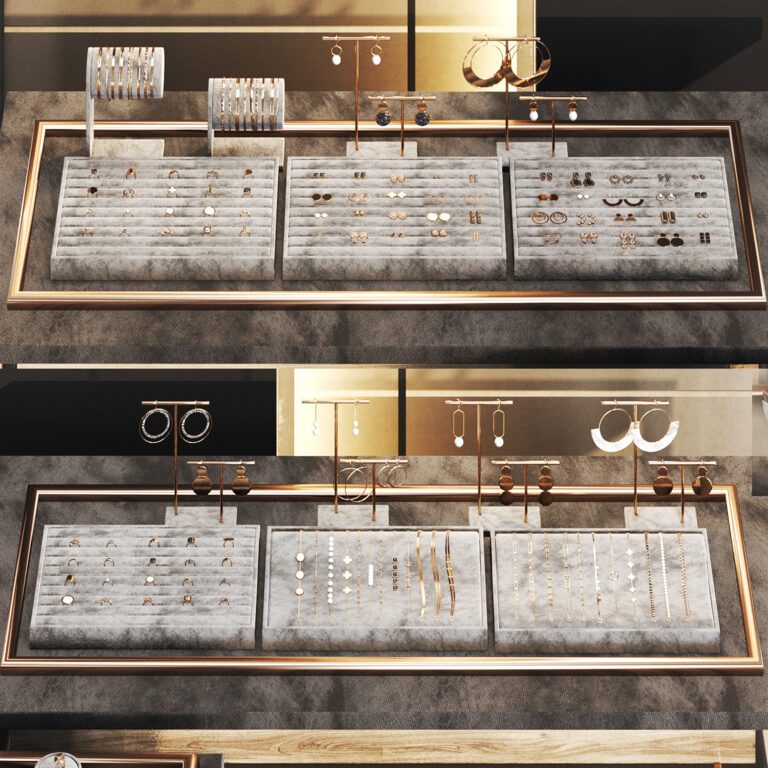Jewelry store showcase 02 (378741) 3D model - Download 3D model Jewelry ...