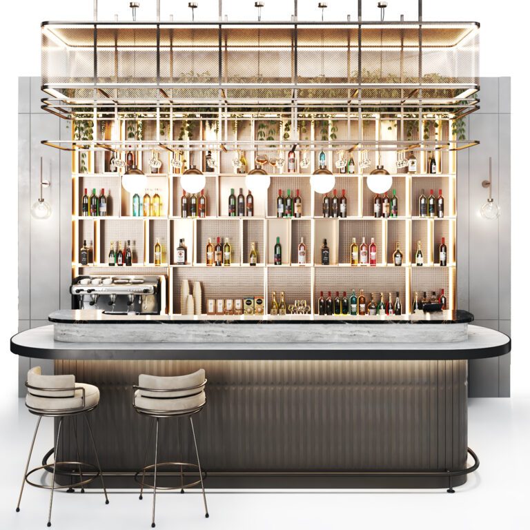 Cafe restaurant bar cocktailbar N11 (378748) 3D model - Download 3D ...