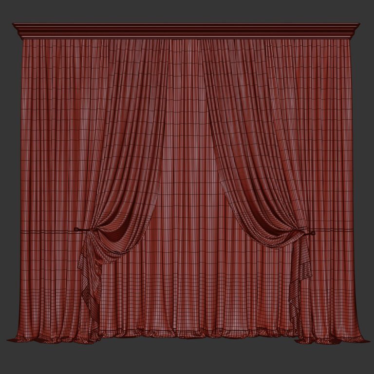 Curtains 3D models - Download 3D models | 3d-baza.com