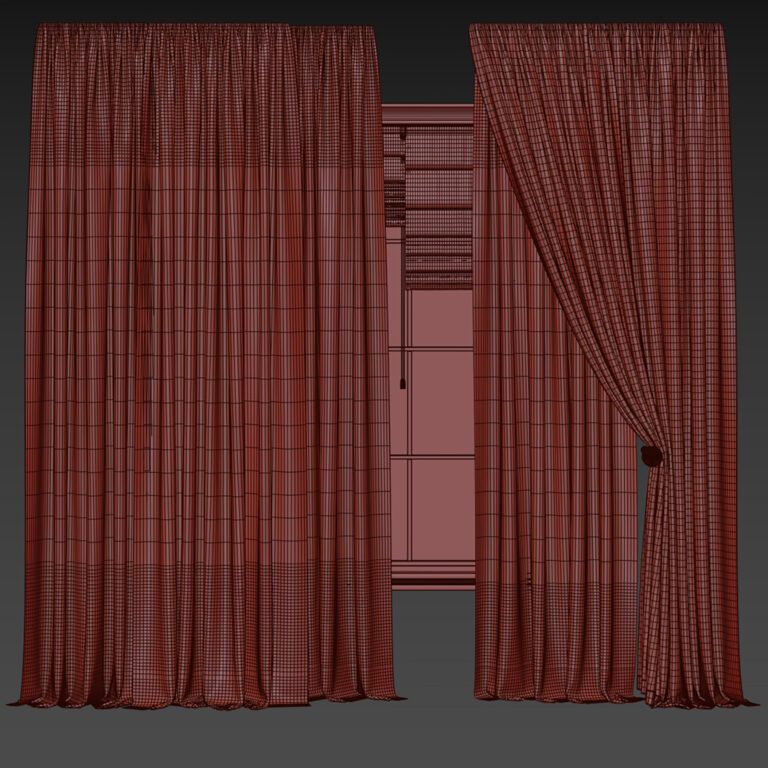 Curtains 3D models - Download 3D models | 3d-baza.com