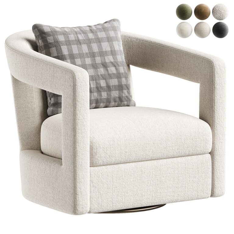 Armchair with cushion 2 (379394) 3D model - Download 3D model Armchair ...