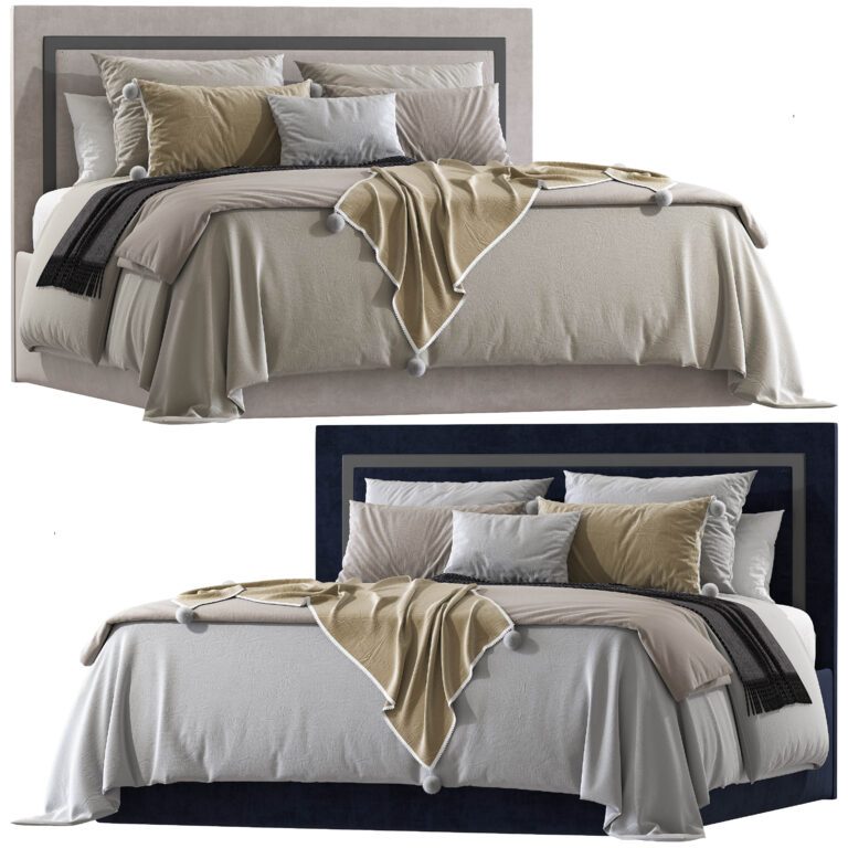 Double bed 132 (379821) 3D model - Download 3D model Double bed 132 ...