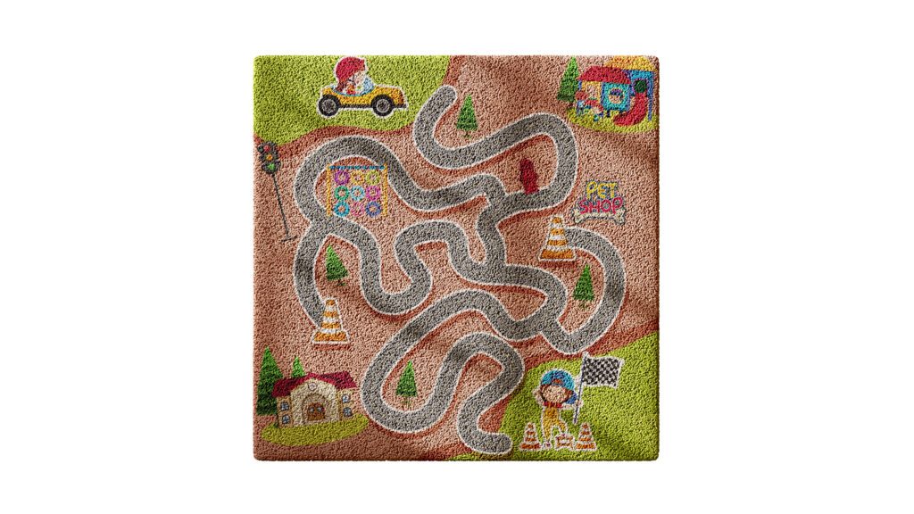 Kids carpet set 4 (379837) 3D model - Download 3D model Kids carpet set ...
