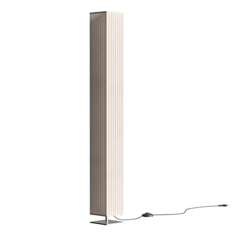 White fabric floor lamp Janno (379849) 3D model - Download 3D model ...