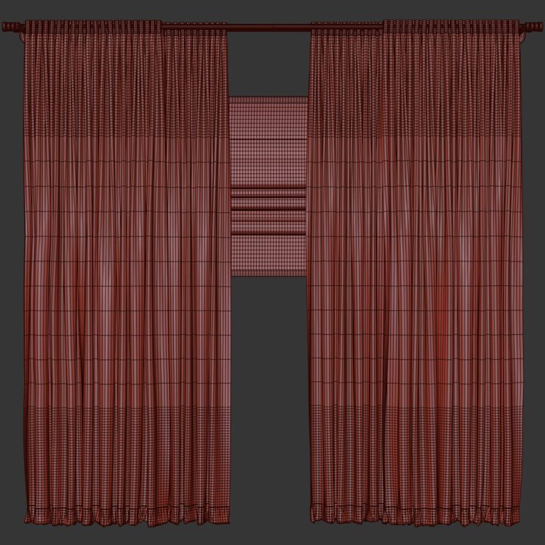 Curtains 3D models - Download 3D models | 3d-baza.com
