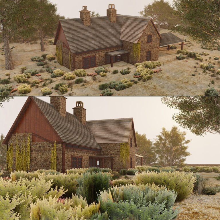 Detailed Country Cottage 3D scene (380212) 3D model - Download 3D model ...
