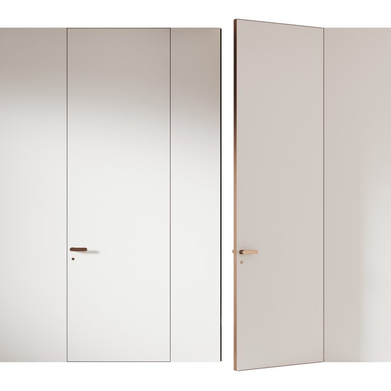 Flush-mounted doors Piu Design (380361) 3D model - Download 3D model ...
