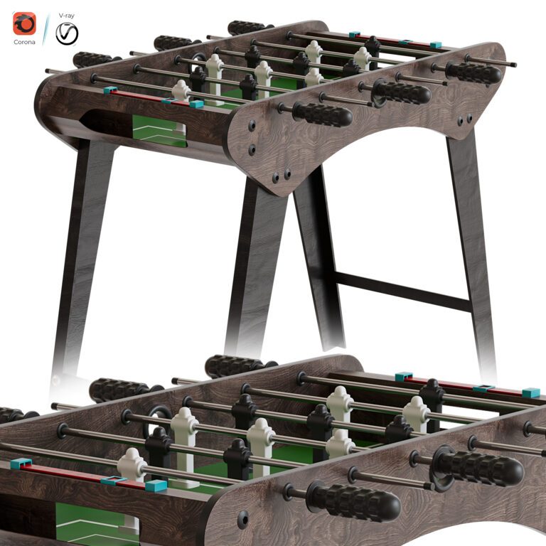 Table football on legs (380434) 3D model - Download 3D model Table ...
