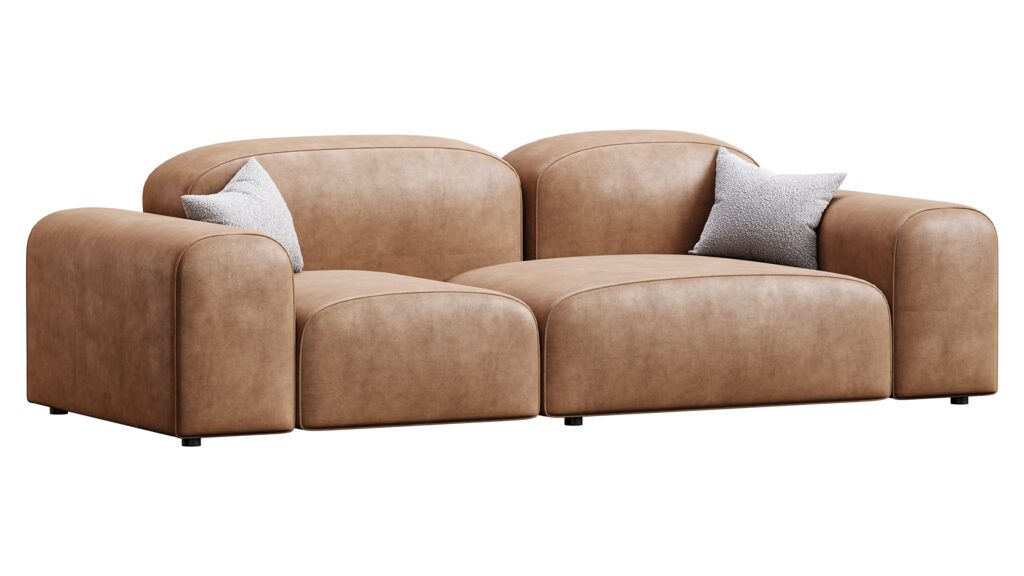 Modern Solid Sofa (380970) 3D model - Download 3D model Modern Solid ...