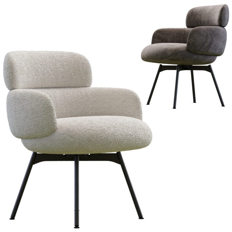 Vivienne Chair By Minotti (380977) 3D model - Download 3D model ...