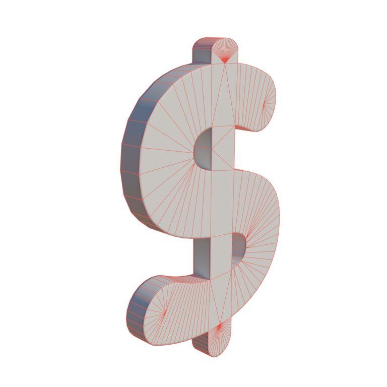 Dollar symbol (381017) 3D model - Download 3D model Dollar symbol ...