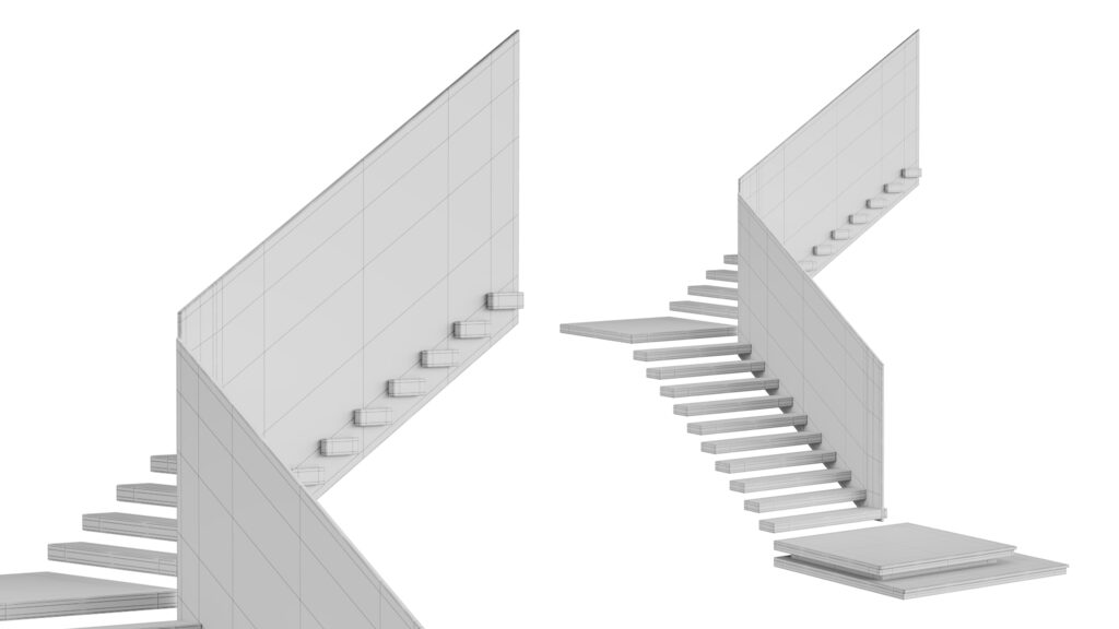 3D models library | Stairs models in 3D download