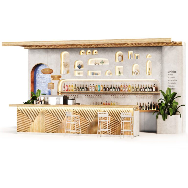 Greek Cafe bar restaurant foodcourt (381268) 3D model - Download 3D ...