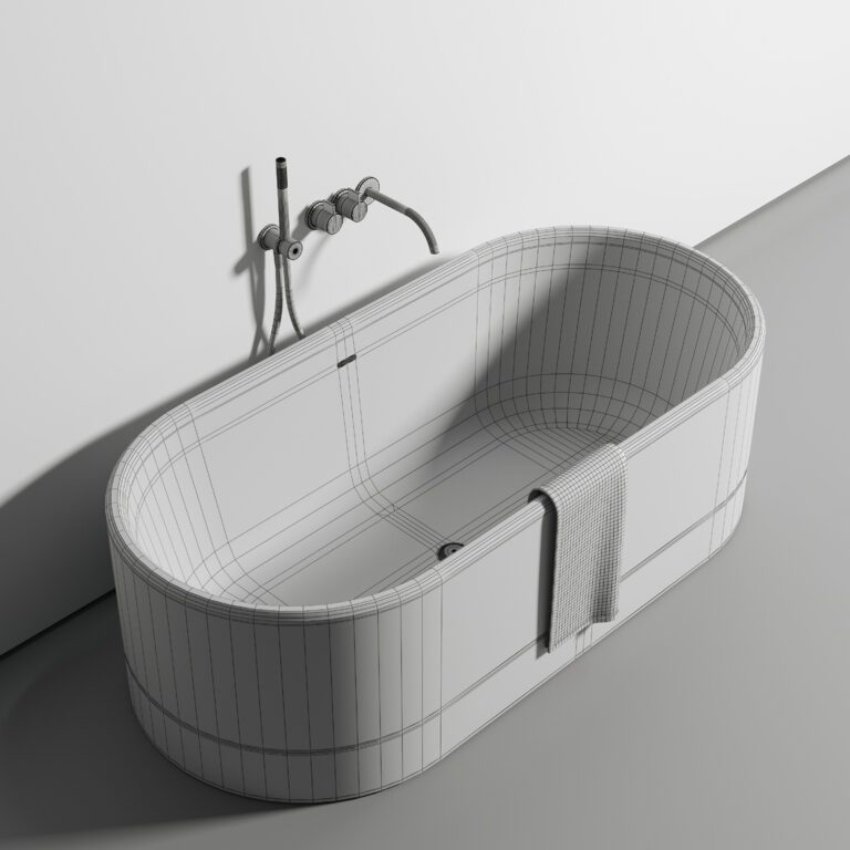 Bathtub 3D Models: Quality Designs for Your Bathroom Projects