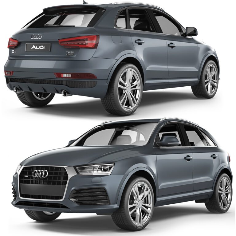 Audi Q3 TFSI 2015 car (381360) 3D model - Download 3D model Audi Q3 ...