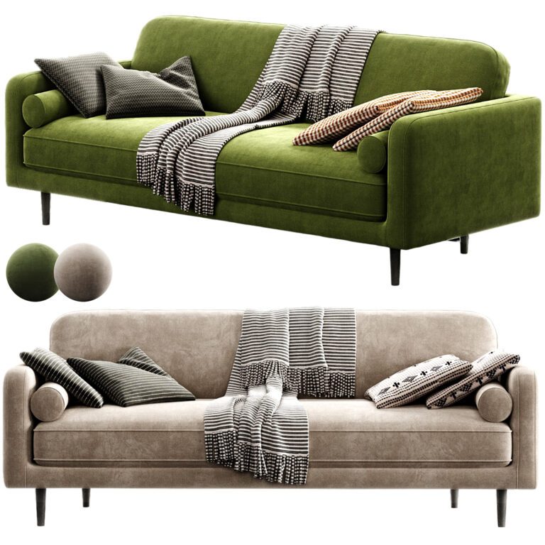 Curt 82 Upholstered Sofa (381399) 3D model - Download 3D model Curt 82 ...