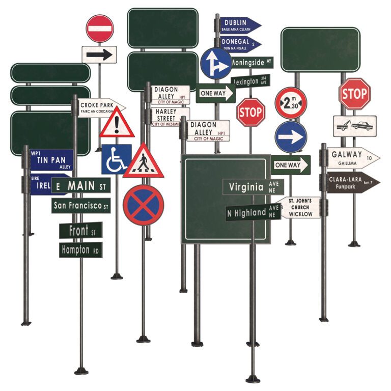 Road Signs (111487) 3D model - Download 3D model Road Signs (111487 ...