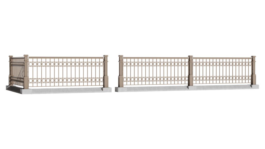 Fencing 3D models - Fencing style: classic | 3d-baza.com