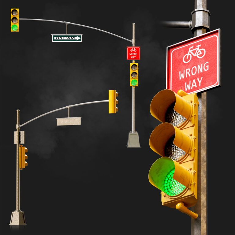 Traffic light 3D models - Download 3D models | 3d-baza.com