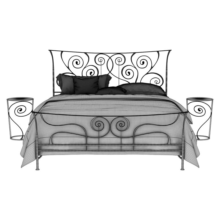 Ciacci Brigitte Bed (381634) 3D model - Download 3D model Ciacci ...