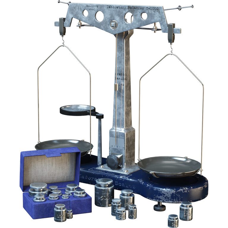 Mechanical Laboratory Balance (381702) 3D model - Download 3D model ...