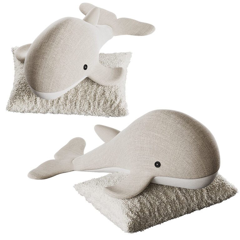 Cute Plush Whale (381750) 3D model - Download 3D model Cute Plush Whale ...