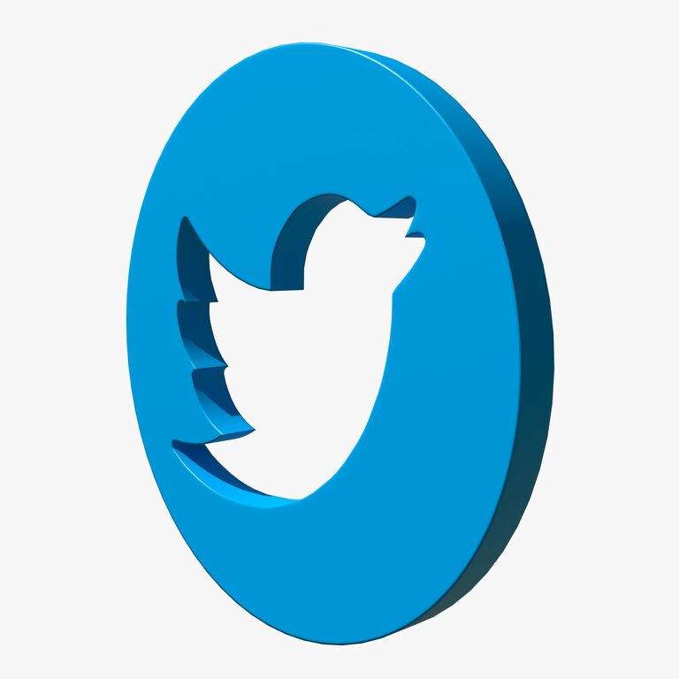 Twitter symbol (381792) 3D model - Download 3D model Twitter symbol ...