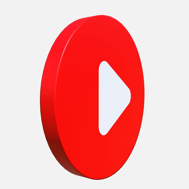 Youtube logo circle (382067) 3D model - Download 3D model Youtube logo ...