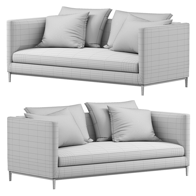 Andersen Slim sofa by Minotti (382093) 3D model - Download 3D model ...