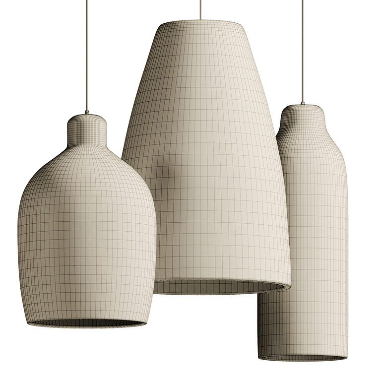 Set pendant lamps Barrel Shape by Vakkerlight (382340) 3D model ...