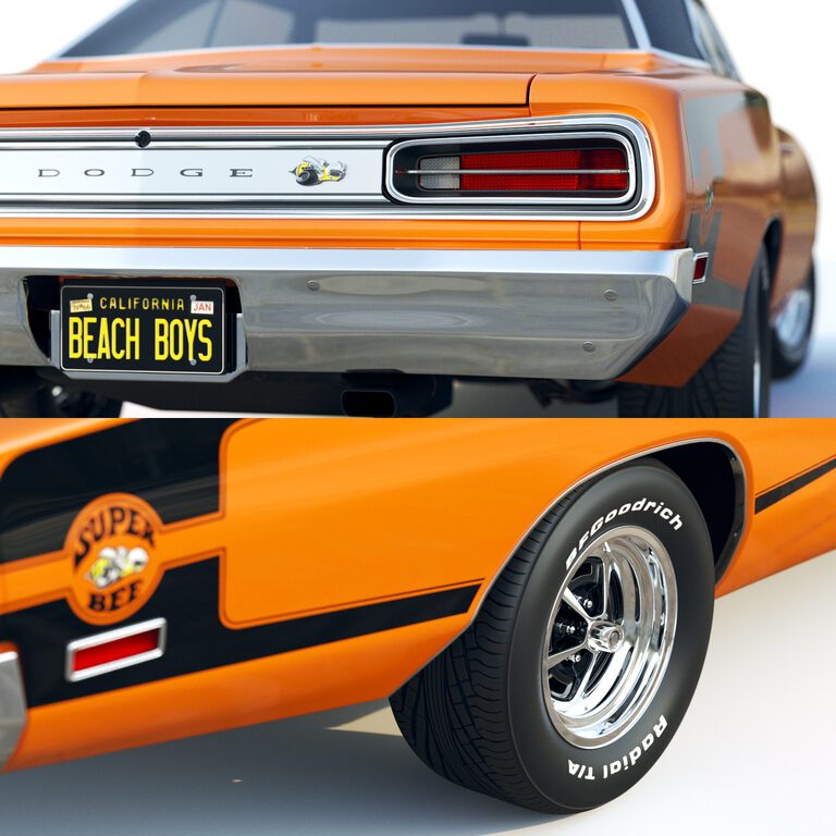 Dodge Super Bee 1970 car (382437) 3D model - Download 3D model Dodge ...