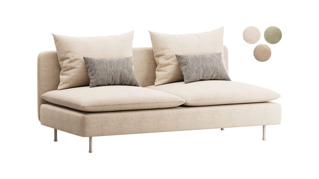 SODERHAMN sofa (383151) 3D model - Download 3D model SODERHAMN sofa ...