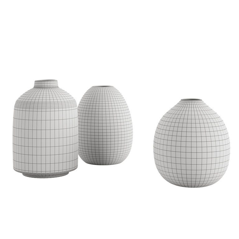 Boho Ceramic Vase (383326) 3D model - Download 3D model Boho Ceramic ...