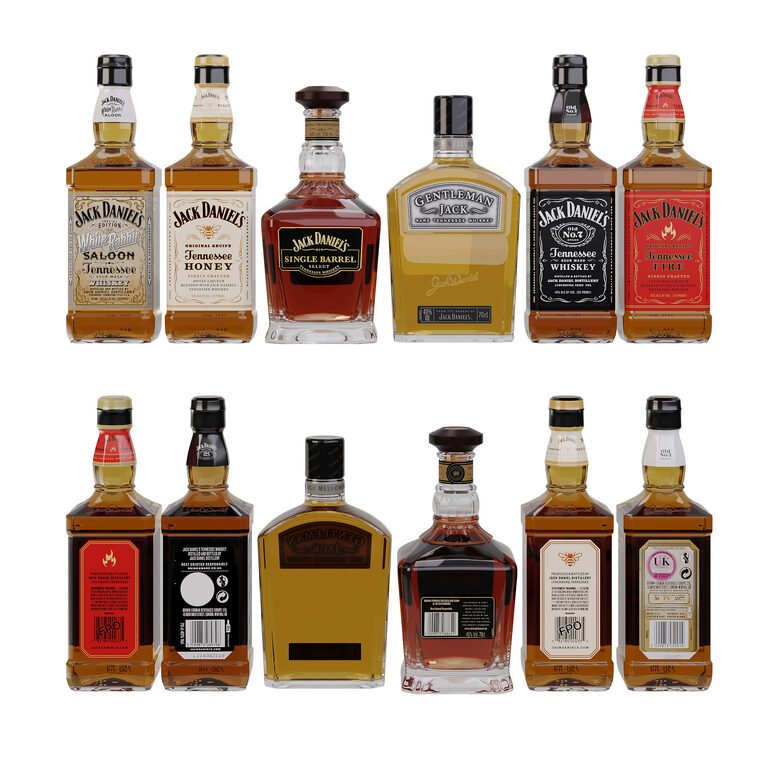 Whisky Collection (383742) 3D model - Download 3D model Whisky ...