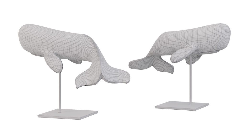 White Whale on Stand (383745) 3D model - Download 3D model White Whale ...