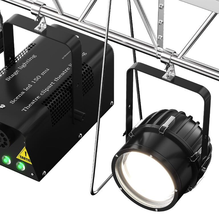 Theater stage spotlight lighting equipment (383943) 3D model - Download ...