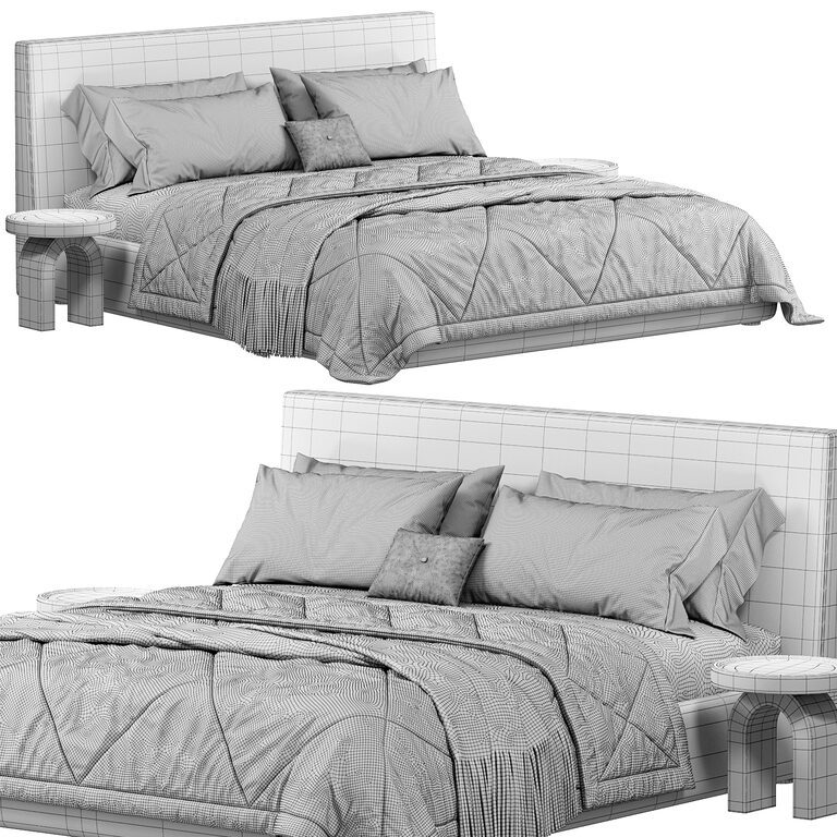 RAY Bed flexteam (383995) 3D model - Download 3D model RAY Bed flexteam ...