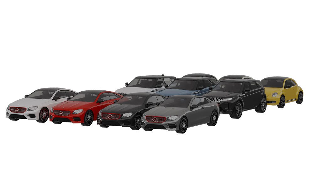 Low Poly Cars Set (384223) 3D model - Download 3D model Low Poly Cars ...